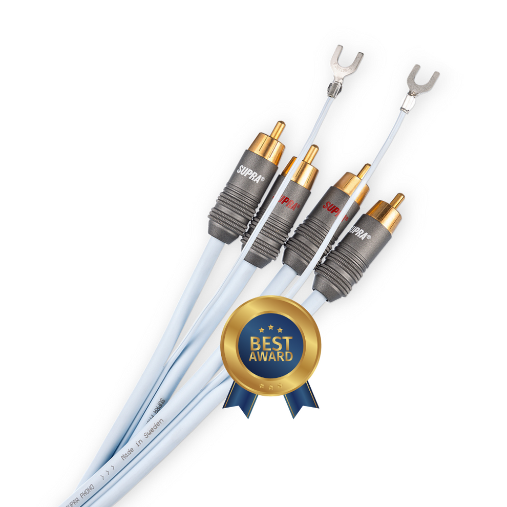 SUPRA PHONO 2RCA-SC BLUE Interconnect for vinyl/record enthusiasts ...