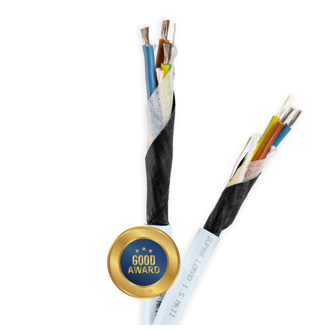 SUPRA LoRad 3x1.5mm Cable - Furutech Figure FI-8N Plug (C7) Power Cabl ...